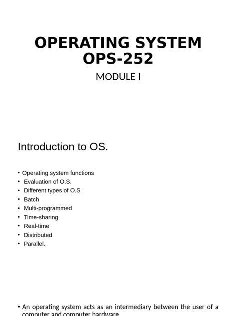 Os Module 1 Pdf