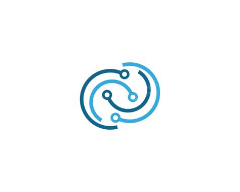 Circuit Technology Logo Vector Electronic Wire Bulb Vector Electronic