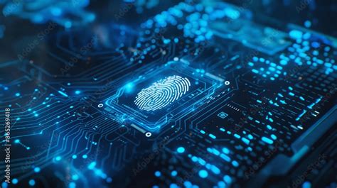 Fingerprint Biometric Identification System Scanning For Secure Identification Integrated With