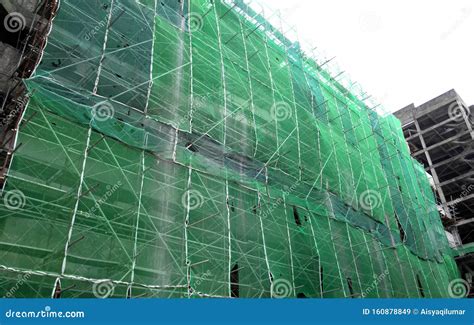Plastic Or Nylon Netting Erected At The External Of The Under