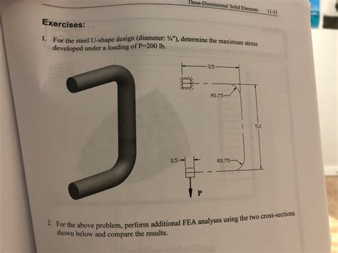Three Dimensional Solid Elements Exercises For Chegg Com
