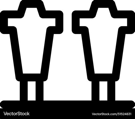 Blocking Icon Thin Linear Style Design Isolated Vector Image