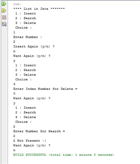 Java List Functions PProgramming