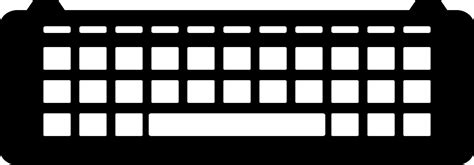 Black And White Keyboard In Flat Style 25327501 Vector Art At Vecteezy