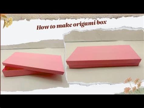 How To Make Origami Box A Paper YouTube