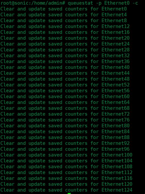 Queuestat Can Clear One Port Issue Sonic Net Sonic Utilities Github