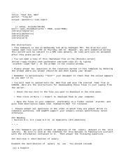 HW4Winter2021 Rmd Title Stat 311 HW4 Author Ting Wu Output
