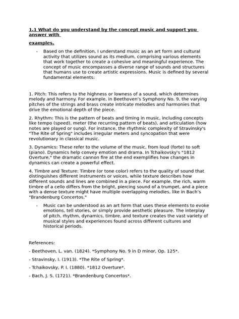 Assignment Info Pdf Rhythm Sound