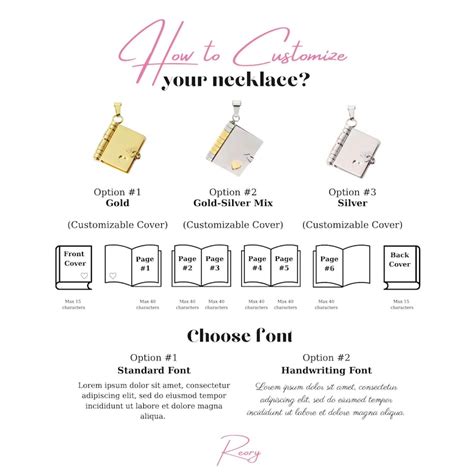 Laser Engravable Notebook Necklace Stainless Steel Memory Book Charm