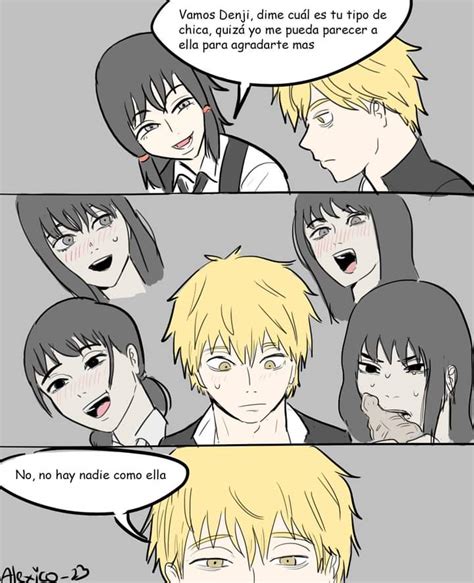 Denji Mitaka Asa And Mifune Fumiko Chainsaw Man Drawn By