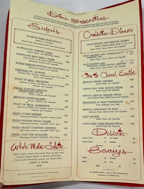 1960s Original Menu Hungry Tiger Restaurant Wwii Ace Flying Tigers