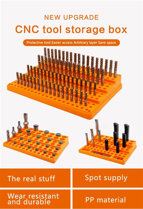Cnc Tool Organizer Tool Rod Milling Cutter Organizer Box Drill Tap Er Chuck Barrel Clamp Place