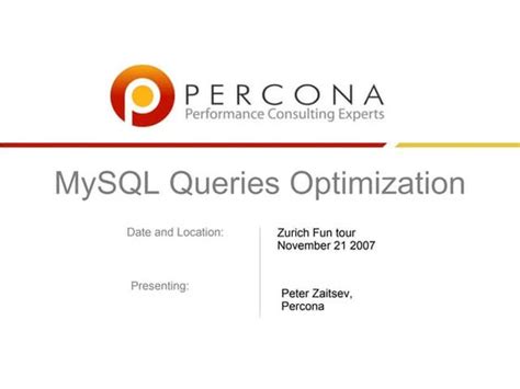 My Sql Optimization Ppt