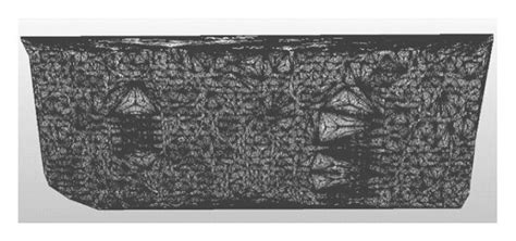 results of different levels of triangular mesh subdivision of a wall of