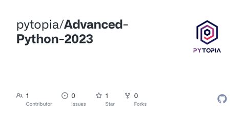 Github Pytopia Advanced Python 2023