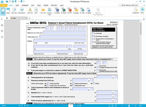 Printable Irs Form 940 Printable Forms Free Online