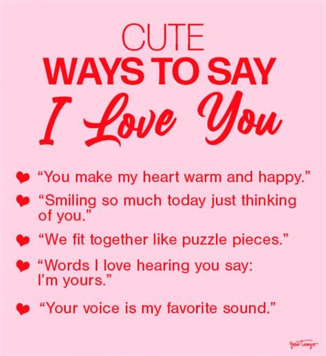 120 Cute And Creative Ways To Say I Love You Say I Love You Good Morning Love Messages Love