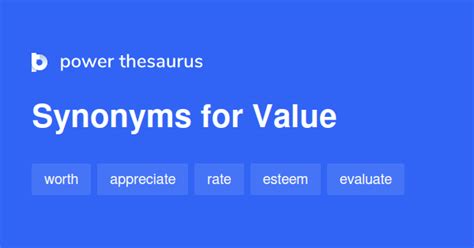 Value Synonyms 3 805 Similar Words And Phrases