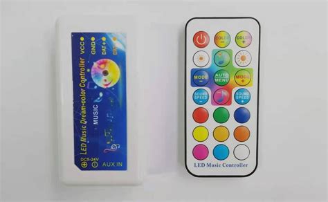 Music Sync Spi Pixel Rgb Led Strip Controller With Aux Neon Flex LED Sign