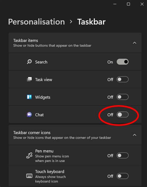 Removing Chat From Windows Taskbar MHarwood Web Solutions