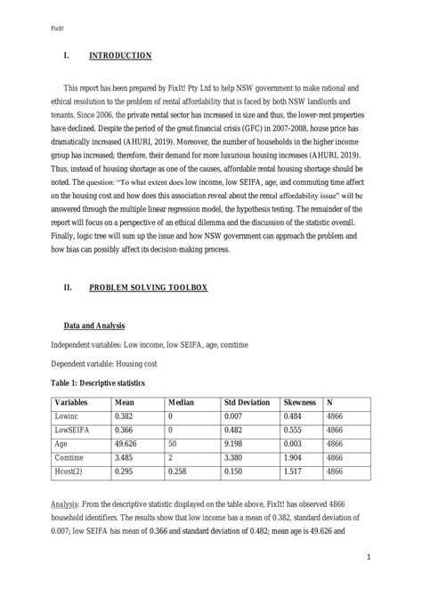 Assessment 2b Comm1110 Evidence Based Problem Solving Unsw Thinkswap