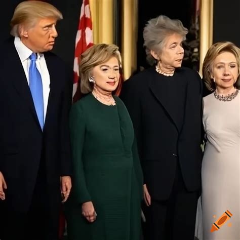 Group Photo Featuring Hillary Clinton Bob Dylan Angelina Jolie And