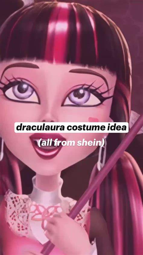 Draculaura Costume Idea Shein Monster High Halloween Costumes