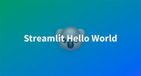 Gohil001streamlit Hello Worldai At Main