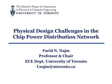 Pdf Physical Design Challenges In The Chip Power Distribution