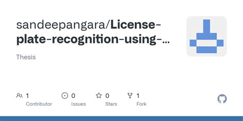 Github Sandeepangaralicense Plate Recognition Using Deep Learning