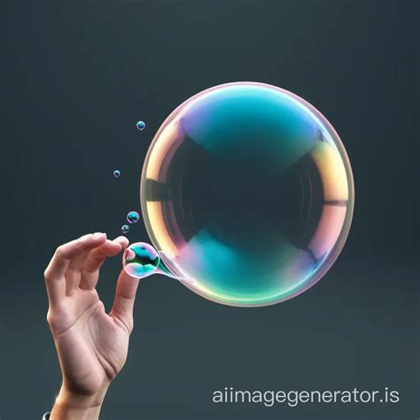 Mesmerizing Bubble Creation Realistic Depiction Of Bubble Maker Magic AI Image Generator