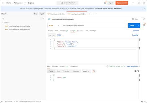 Postman Post Put Delete 방식 테스트하는 방법