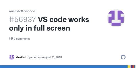 VS Code Works Only In Full Screen Issue Microsoft Vscode GitHub