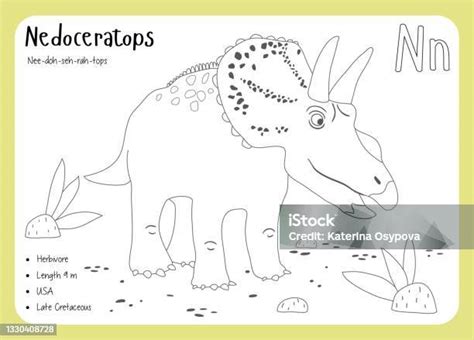 공룡과 알파벳색칠 카드 공룡 팩트 카드 영어 알파벳에 해당하는 공룡 이름입니다 귀여운 다채로운 벡터 일러스트 허비보 세트 공룡