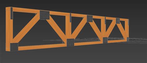 Cerchas De Madera Estilo Warren Modelo 3d 7 3ds Dwg Fbx Max