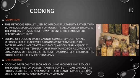 Food Preservation Or Food Preservation By High Temperature Pptx