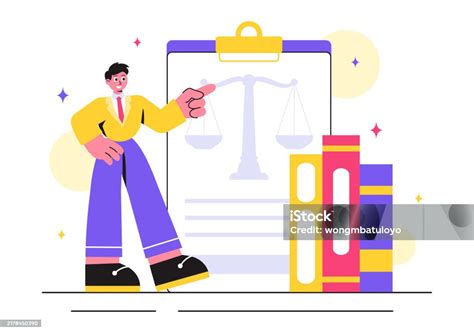 법률 사무소 서비스 벡터 일러스트 레이 션 정의 법률 자문 법원 판결 및 변호사 상담 평면 스타일 만화 배경 건축물에 대한 스톡 벡터 아트 및 기타 이미지 Istock