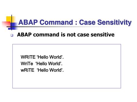 Ppt Abap Programming Overview Powerpoint Presentation Free Download