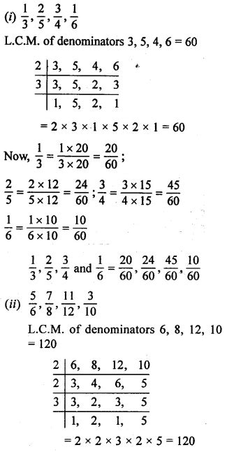 Selina Concise Mathematics Class 6 Icse Solutions Chapter 14 Fractions Artofit