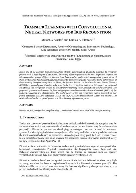 Pdf Transfer Learning With Convolutional Neural Networks · An