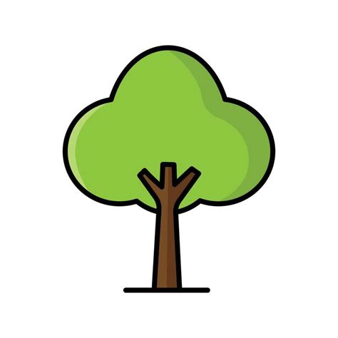 Tree Icon Vector Design Template In White Background Vector