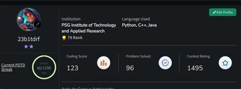 Hemanth R On Linkedin Codingjourney Geeksforgeeks Problemsolving Techskills Learningeveryday