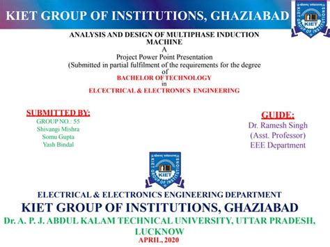 Analysis And Design Of Multiphase Induction Machinepptx