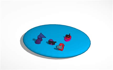 3d Design Pool Party Tinkercad