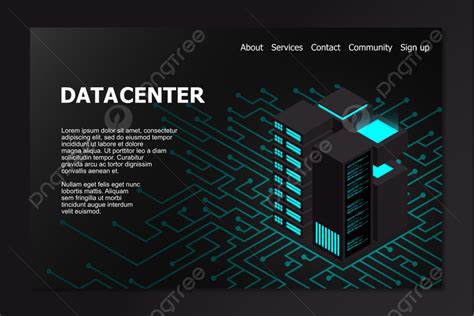 Isometric Data Center Template Download On Pngtree