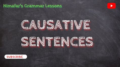 Causative Sentences Youtube
