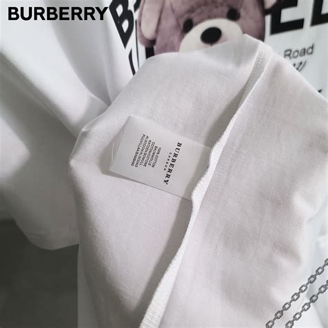 버버리 곰돌이로고 라운드 반팔 티셔츠 반팔 오버레플 레플리카