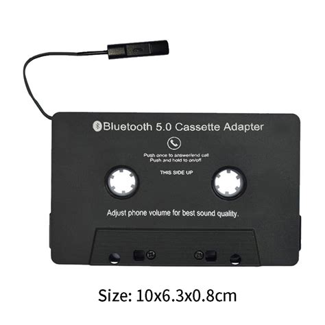 Car Universal Bluetooth Converter Car Tape MP Stereo Bluetooth Audio Cassette Adapter Black