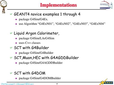Ppt Prototype Geant4 Service For Athena Framework Powerpoint