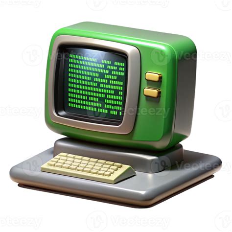 Beautiful Traditional A Vintage Computer Terminal Displaying High